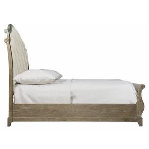 Rustic Patina Sleigh Bed King