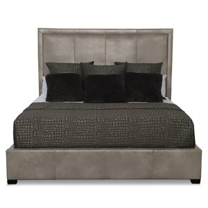 Morgan Leather Panel Bed King