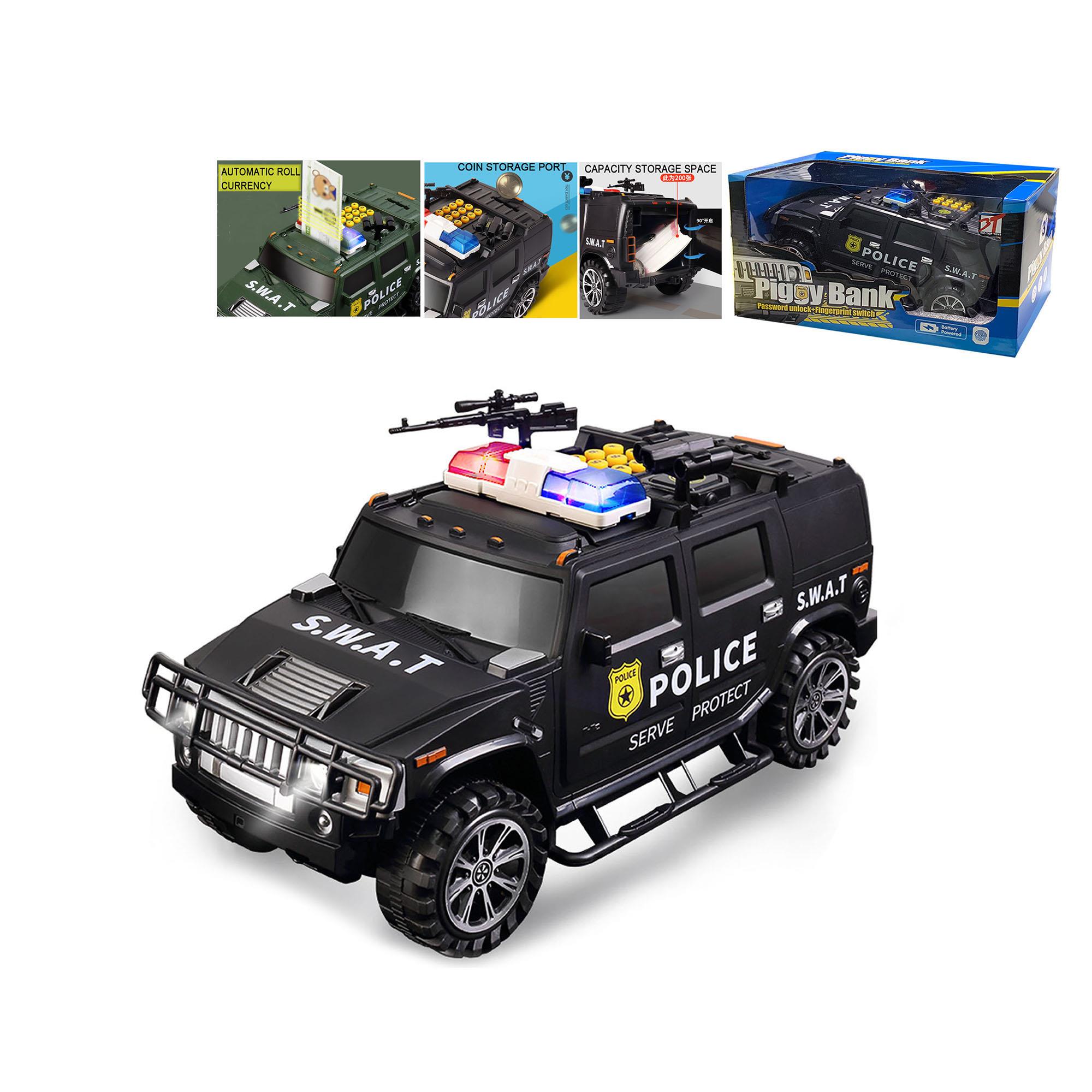 Police Car Money Box w/keypad, Sound & light, cbx