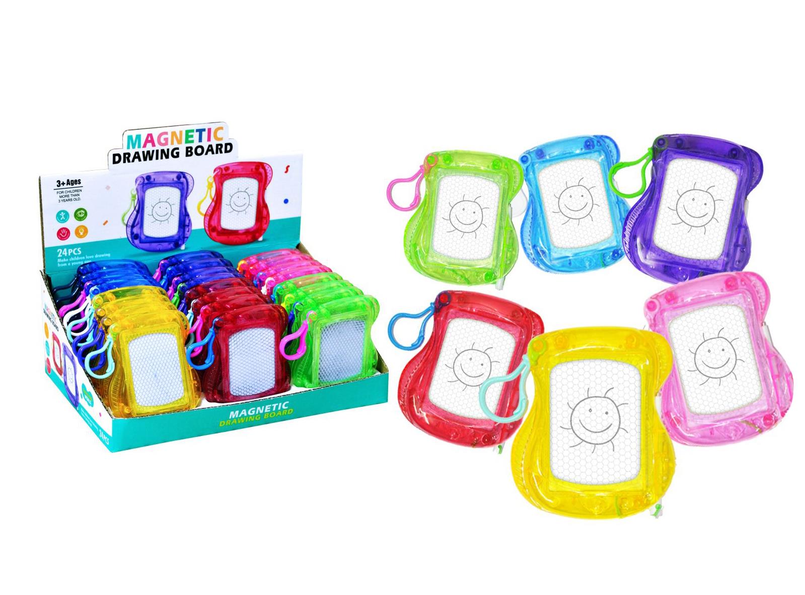 Mini Magnetic Drawing Boards, 6 Col, 24pcs/dsp