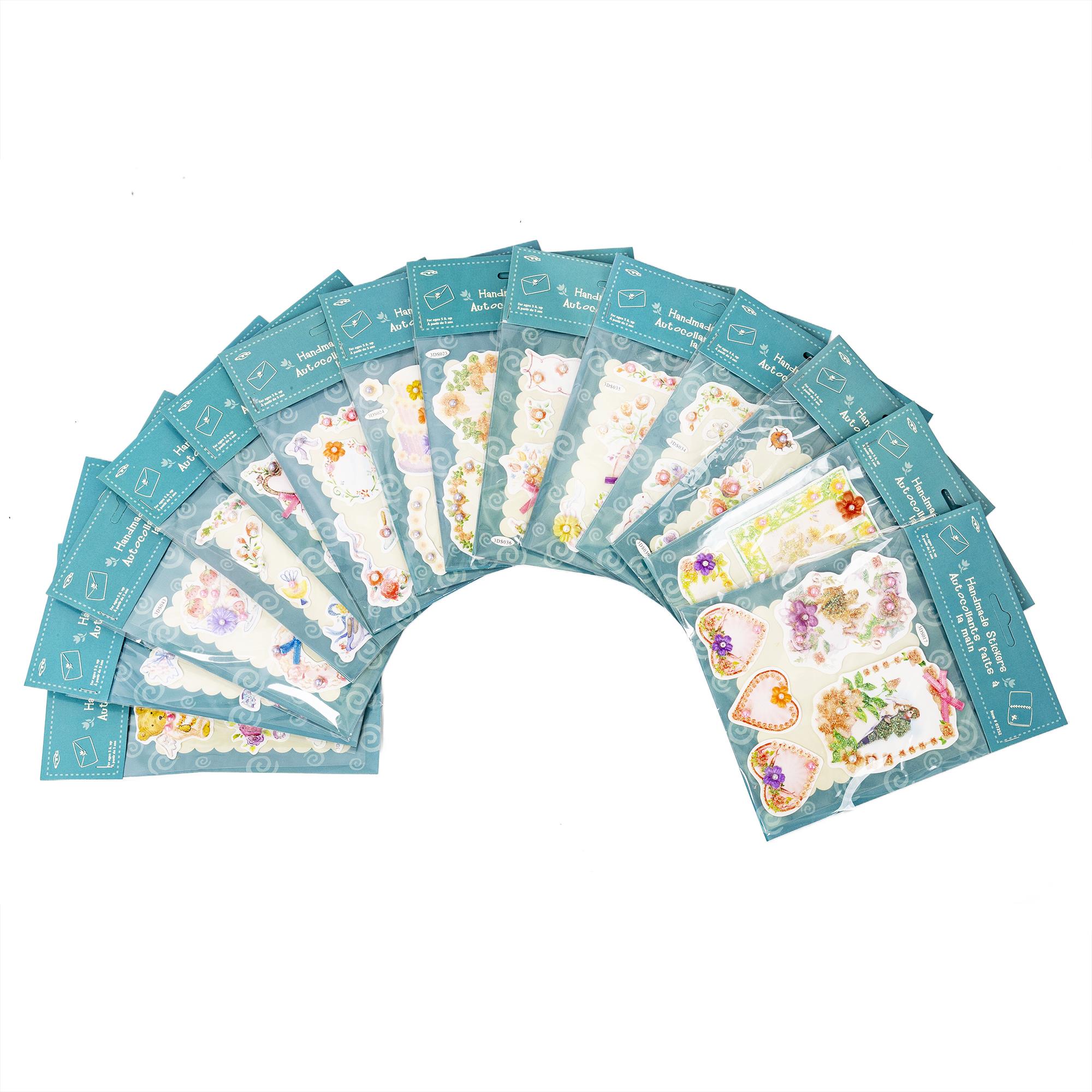 3D Scrap-book Sticker, 24 styles, pbh