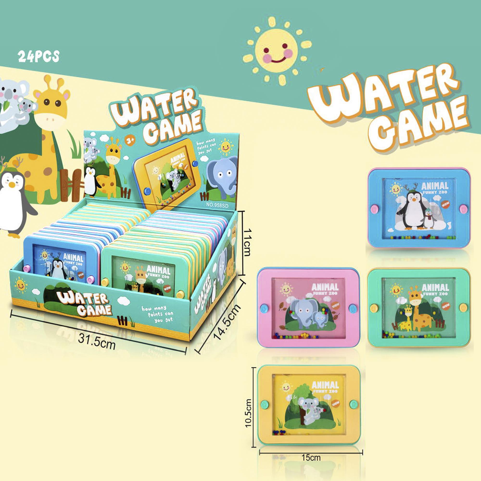 Handheld Water Game, Animal, 4 Asst., 24pcs/dsp