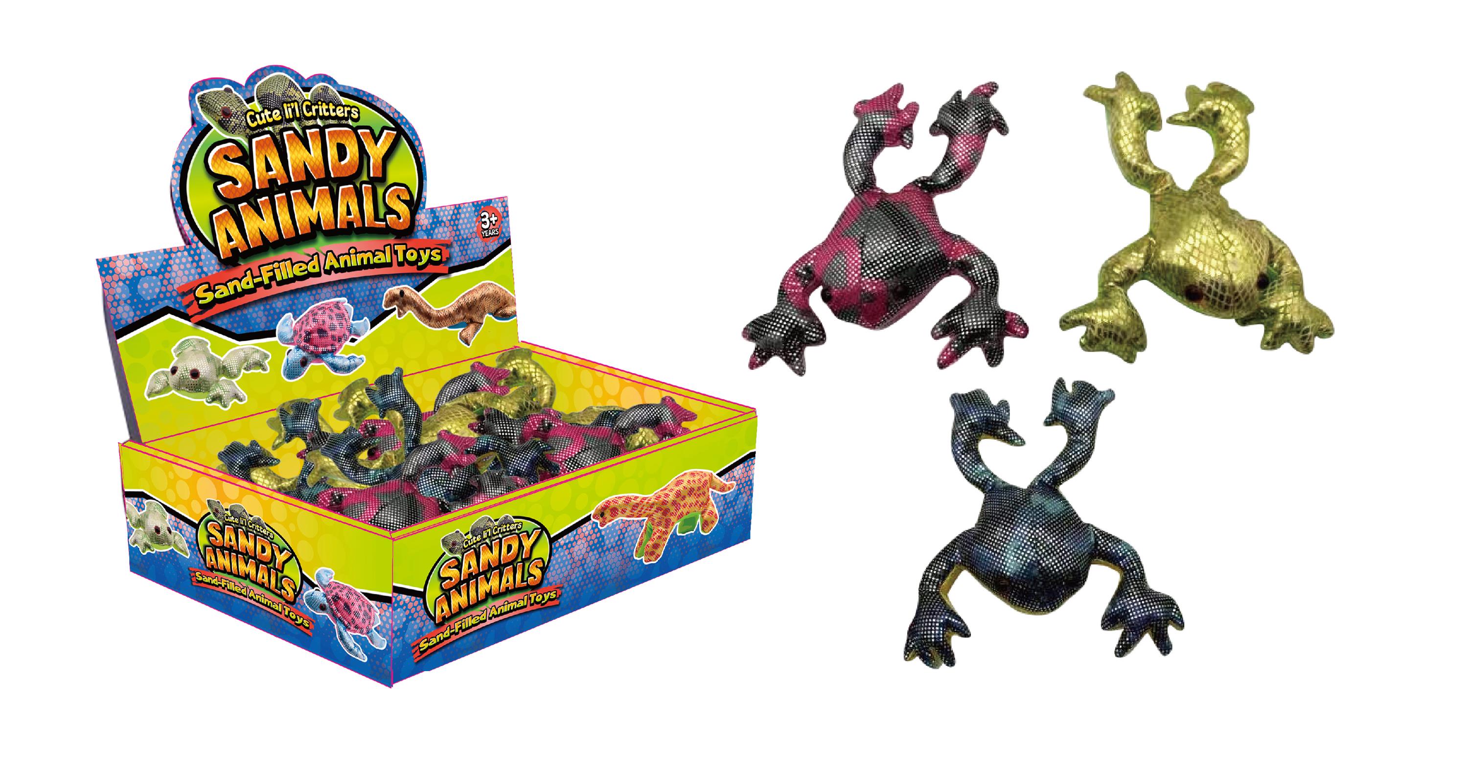 Sandy Frog, 3 Asst., 12pcs/dsp