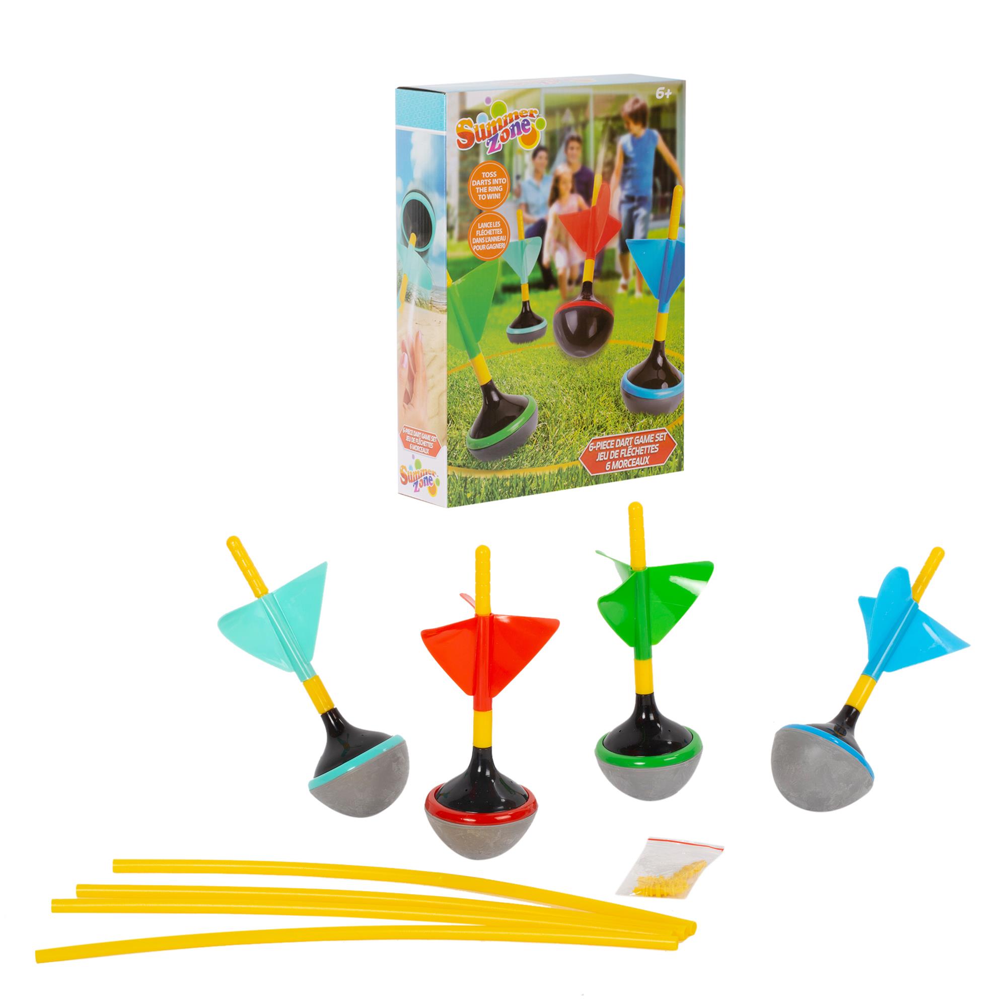 Summer Zone 6pcs Outdoor Lawn Dart Game Set, colour box