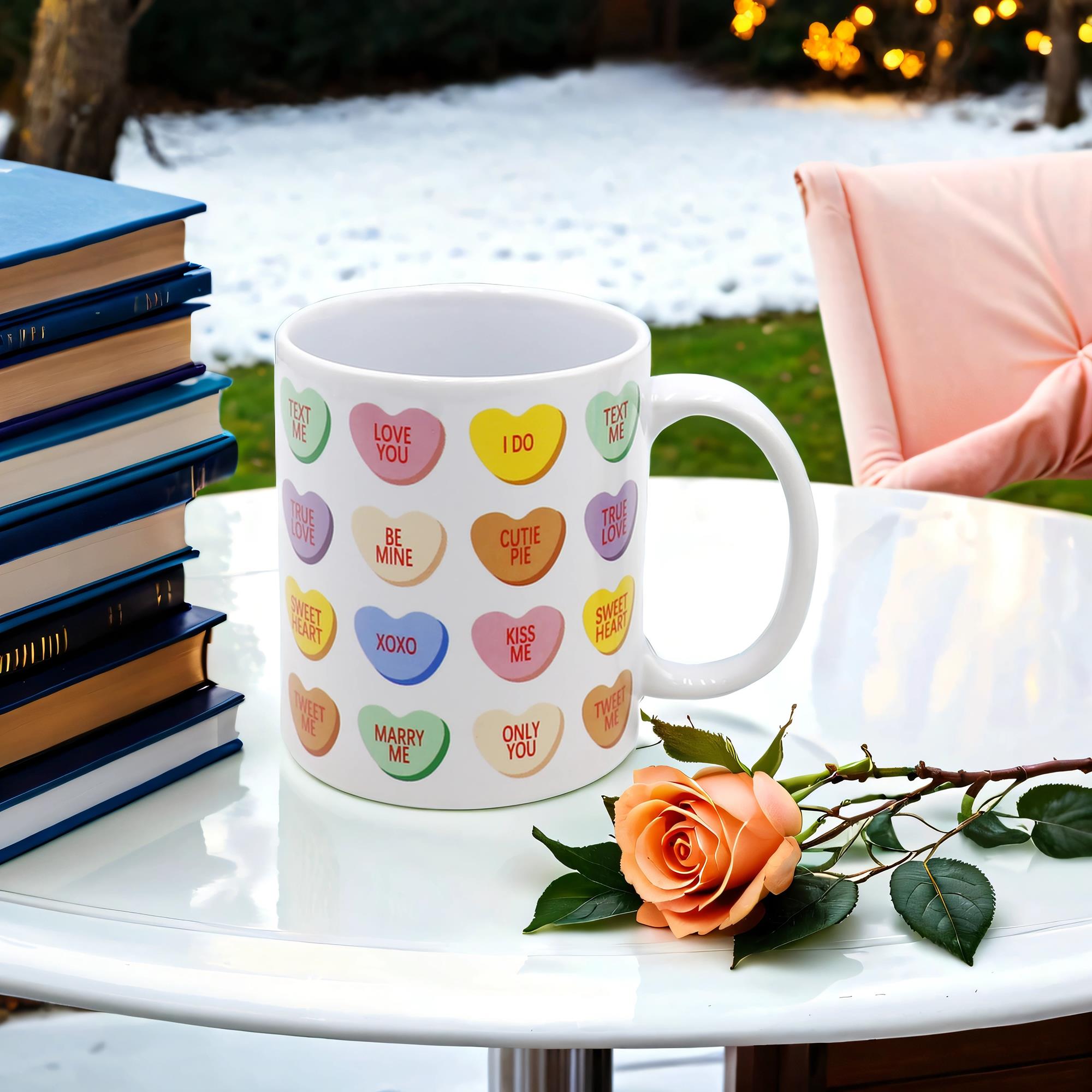 Vâ€˜tines 11oz Candy Hearts Wrap Around Mug,upc