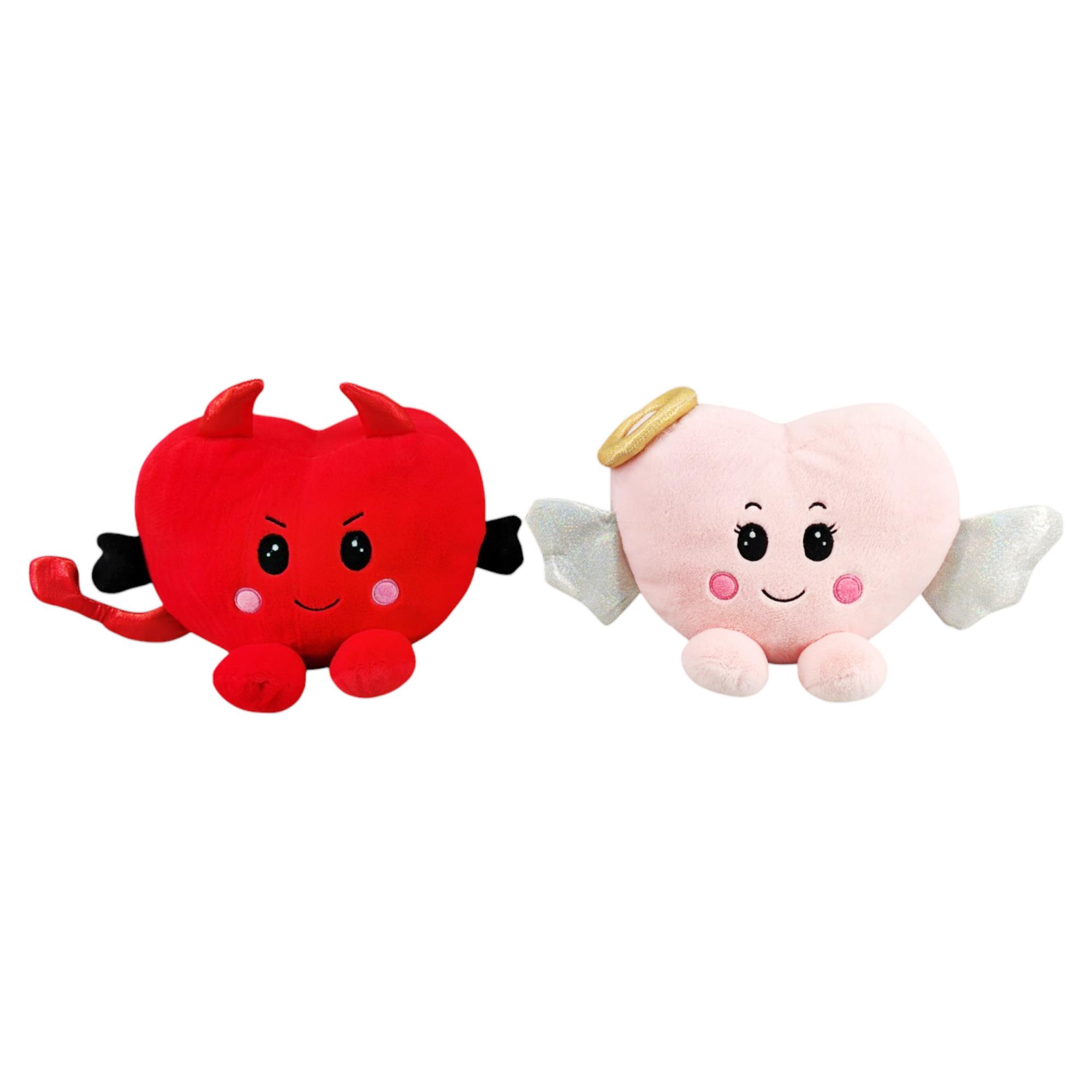 V'tines 11" Angel and Devil Plush, 2 asst, cht