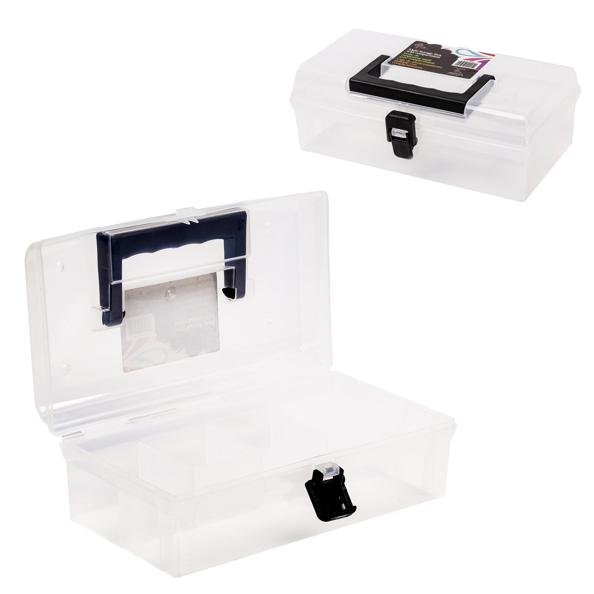 T4C, Multi Storage Box with compartment / Clear , OPP