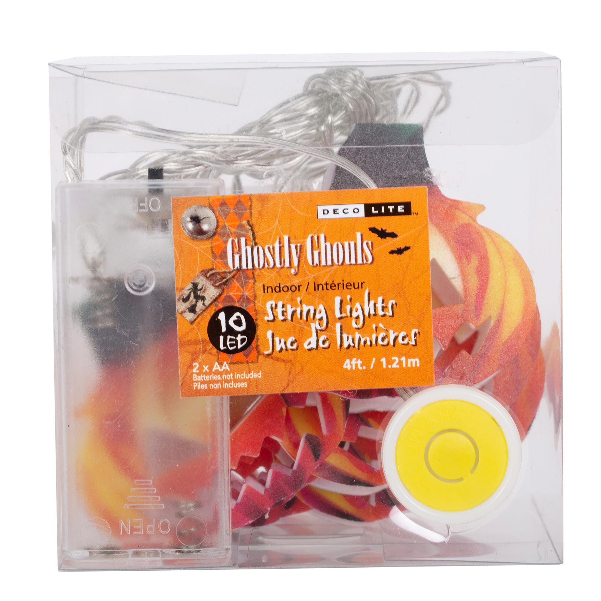 G.Ghouls 10 LED String Lights- Pumpkin, try me box
