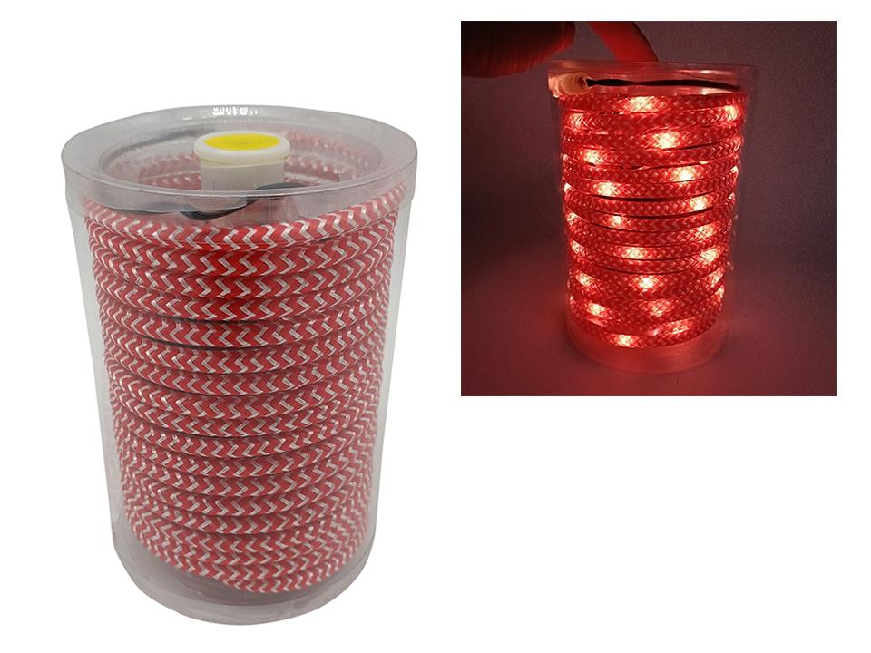 Deco L. B/O 67 LED Red Micro Rope Lights w/Timer, 18', try me tube