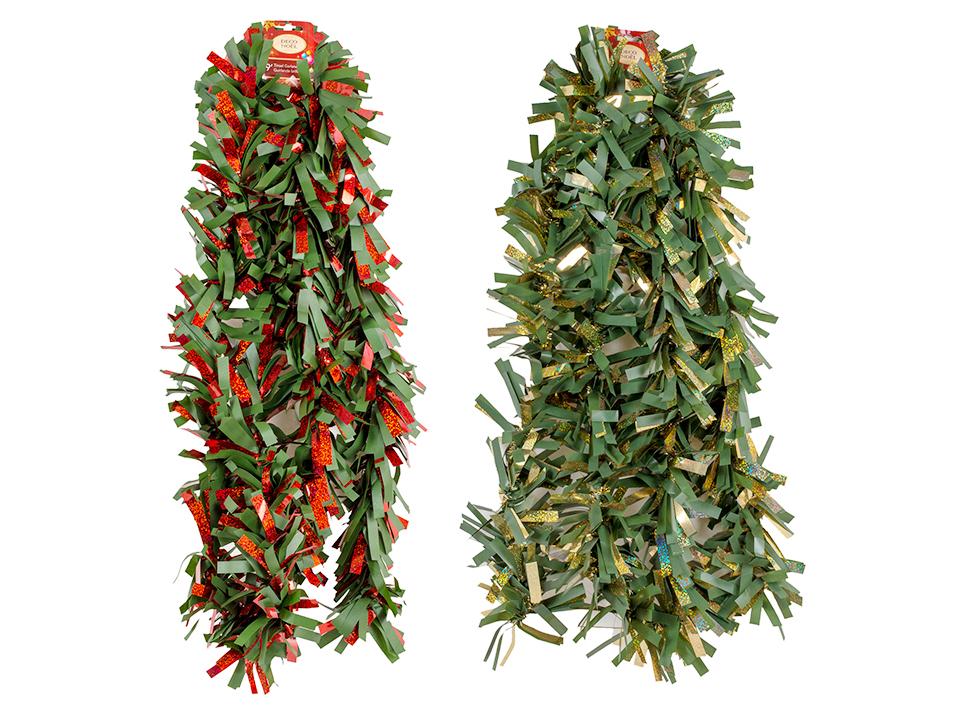 Deco N. 9ft.x5ply Pine Chunky Tinsel Garland, 2/c, header