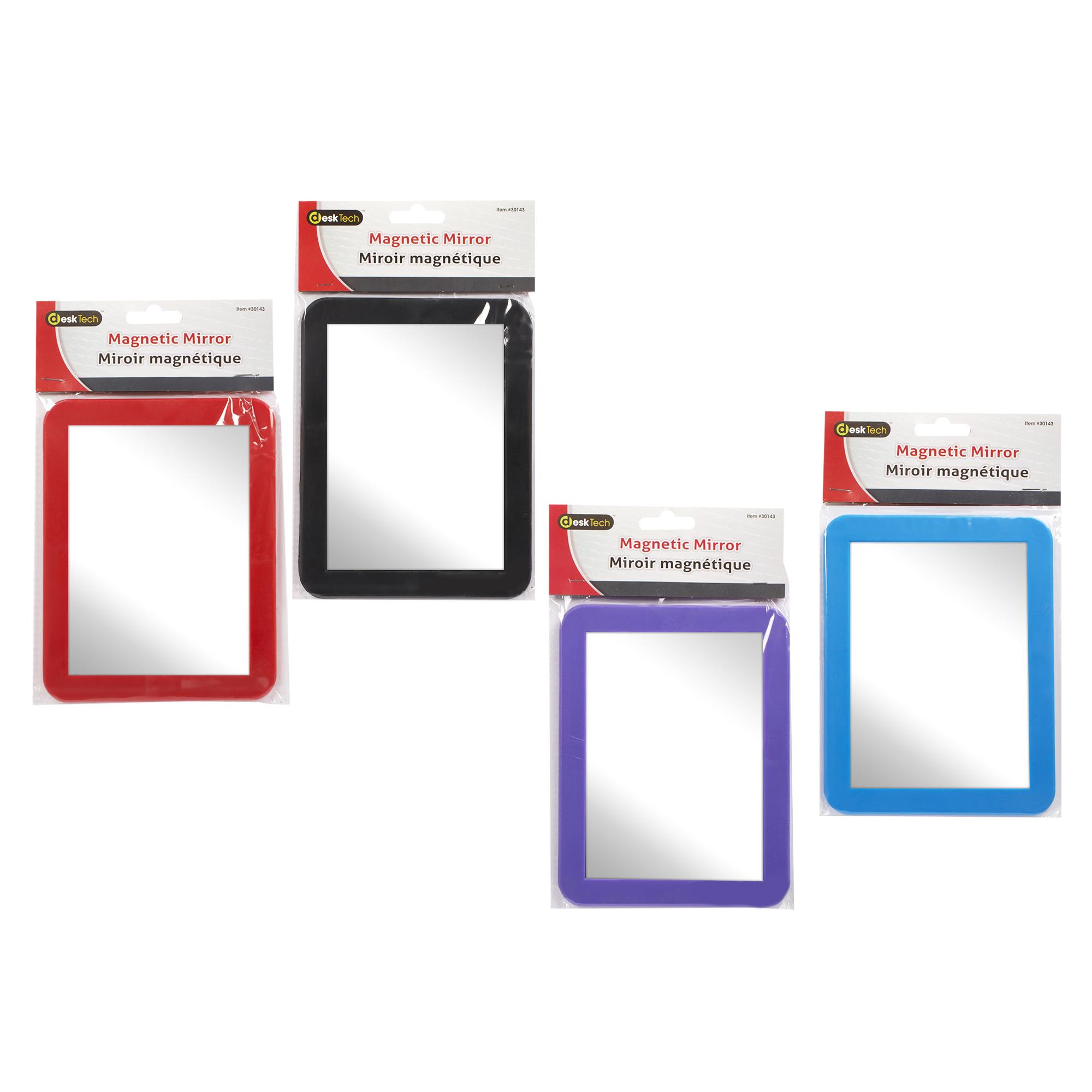 Desk Tech 5x7" Magnetic Mirror, 4 col., pbh