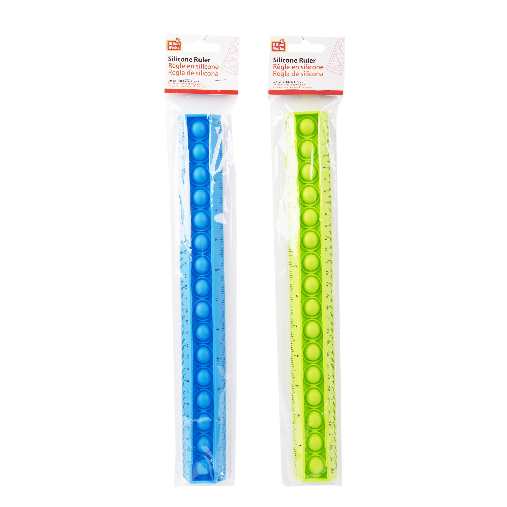 O.WKs. Silicone Pop Ruler OPP with header card