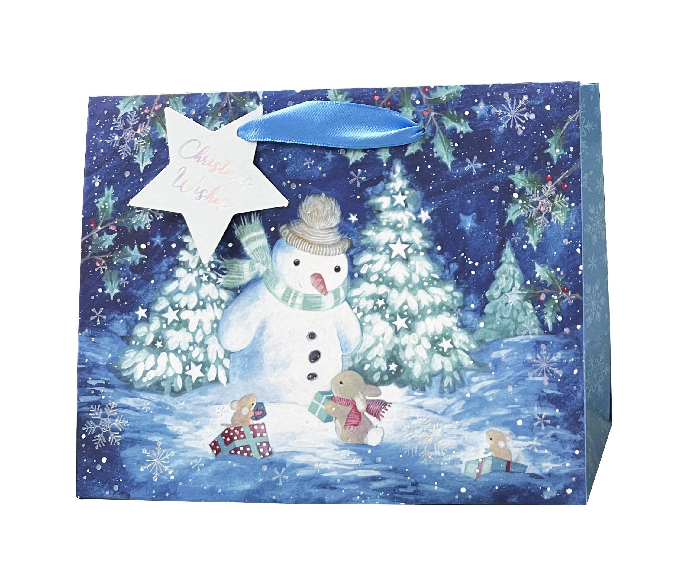 Paper T. Xmas DLX Gift Bag, Jumbo Horizontal, HS, j-hook+tag