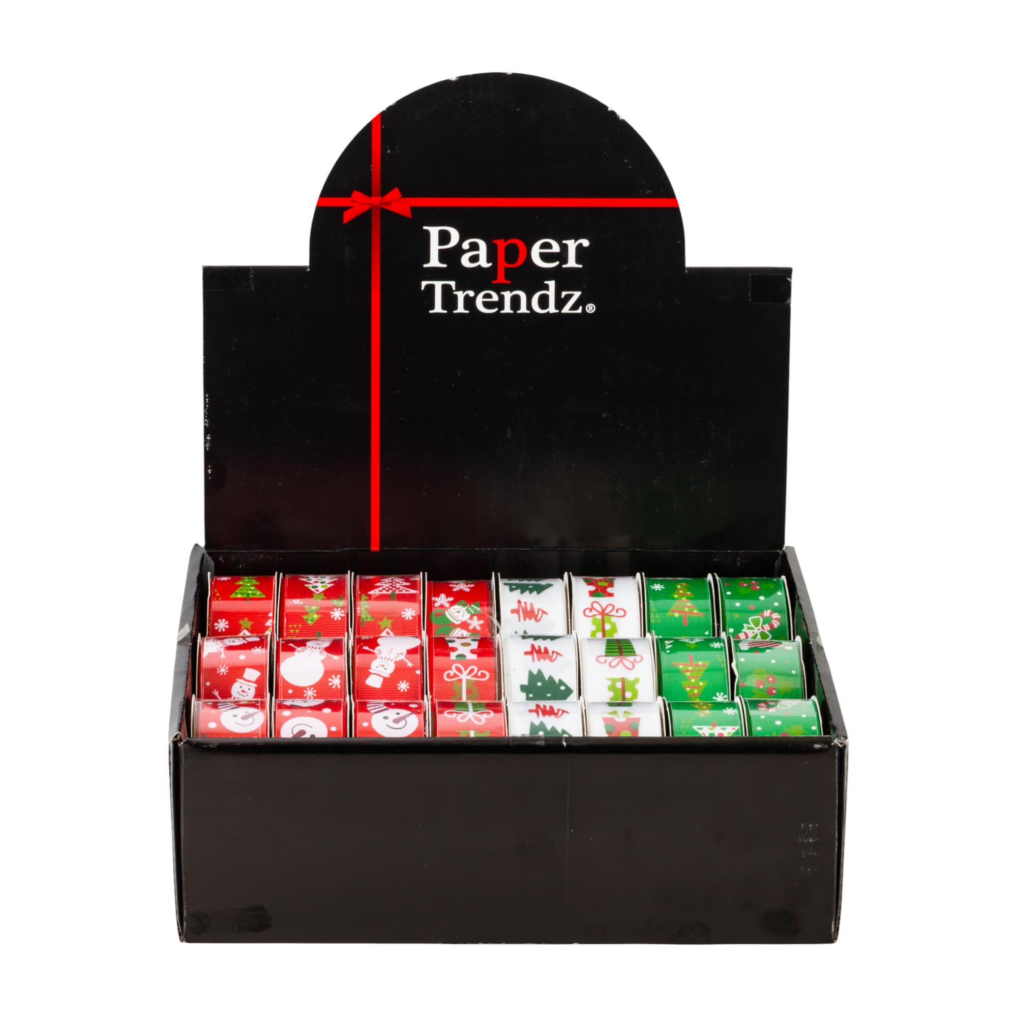 Paper T. Printed Ribbon, 2.5cmx2.7M, 8/S, 24/PDQ