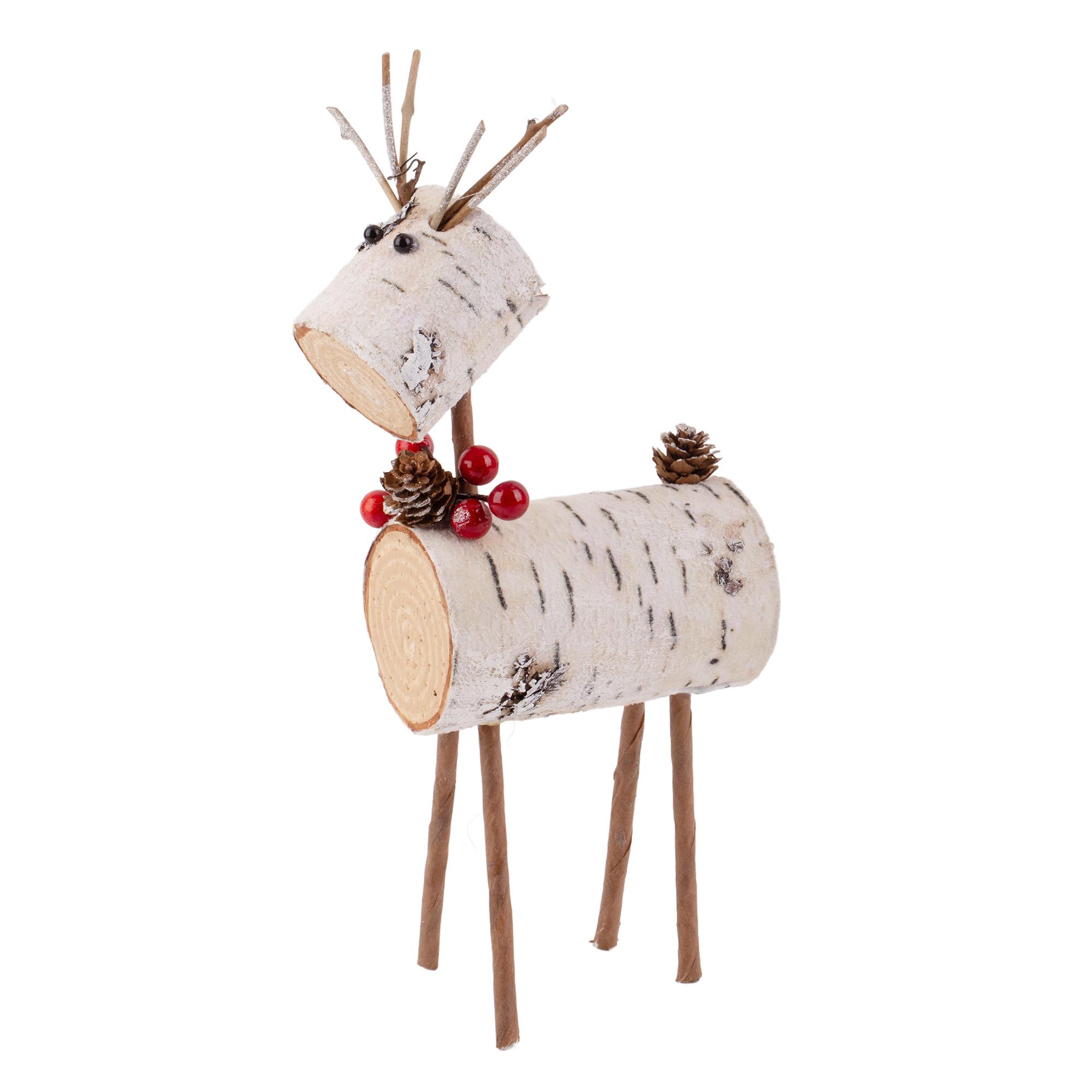 Deco N. Faux Birchwood XmasDÃ©cor, 4.5X2.75X10", cht