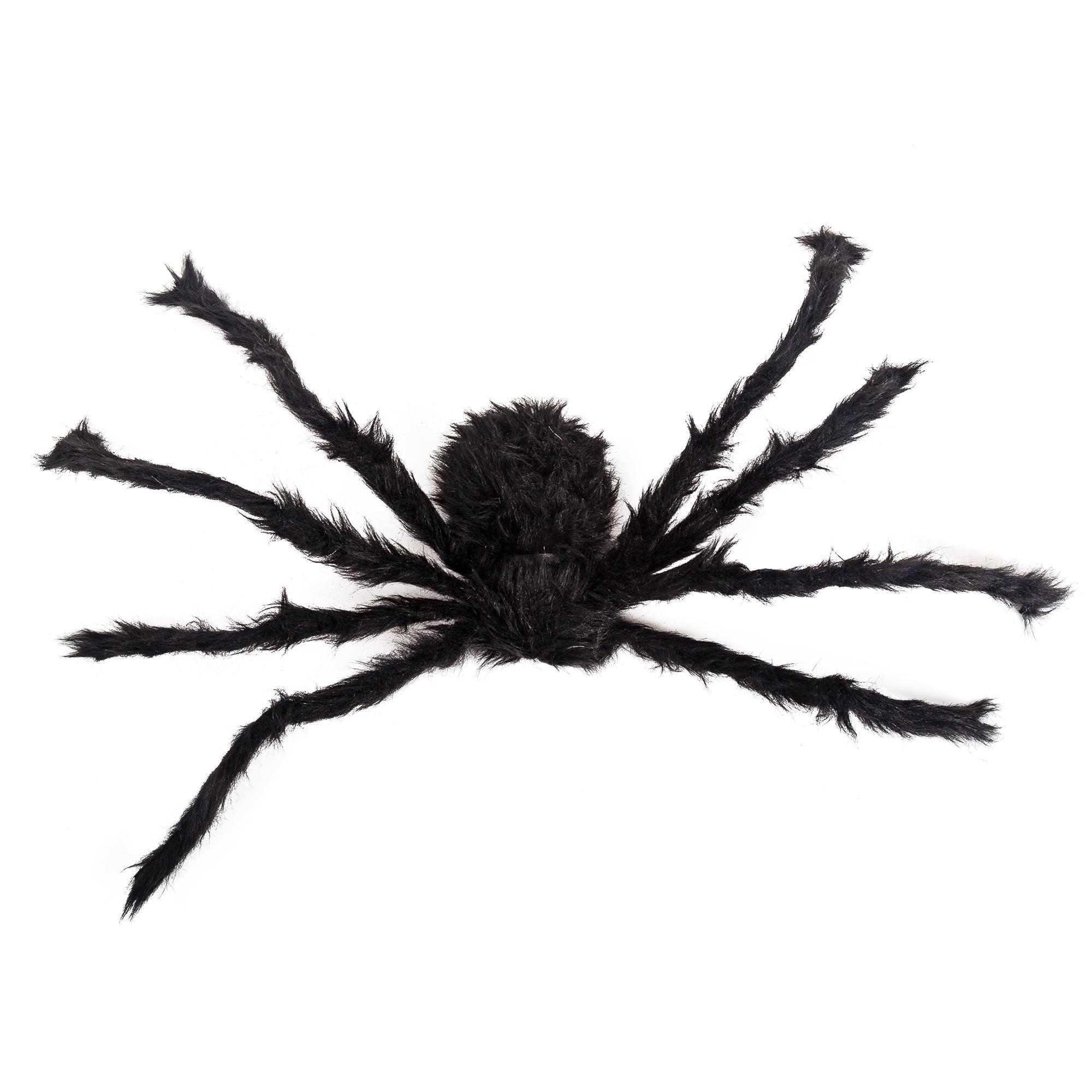 G.Ghouls Hween Giant Furry Spider, Black, 30", hangtag
