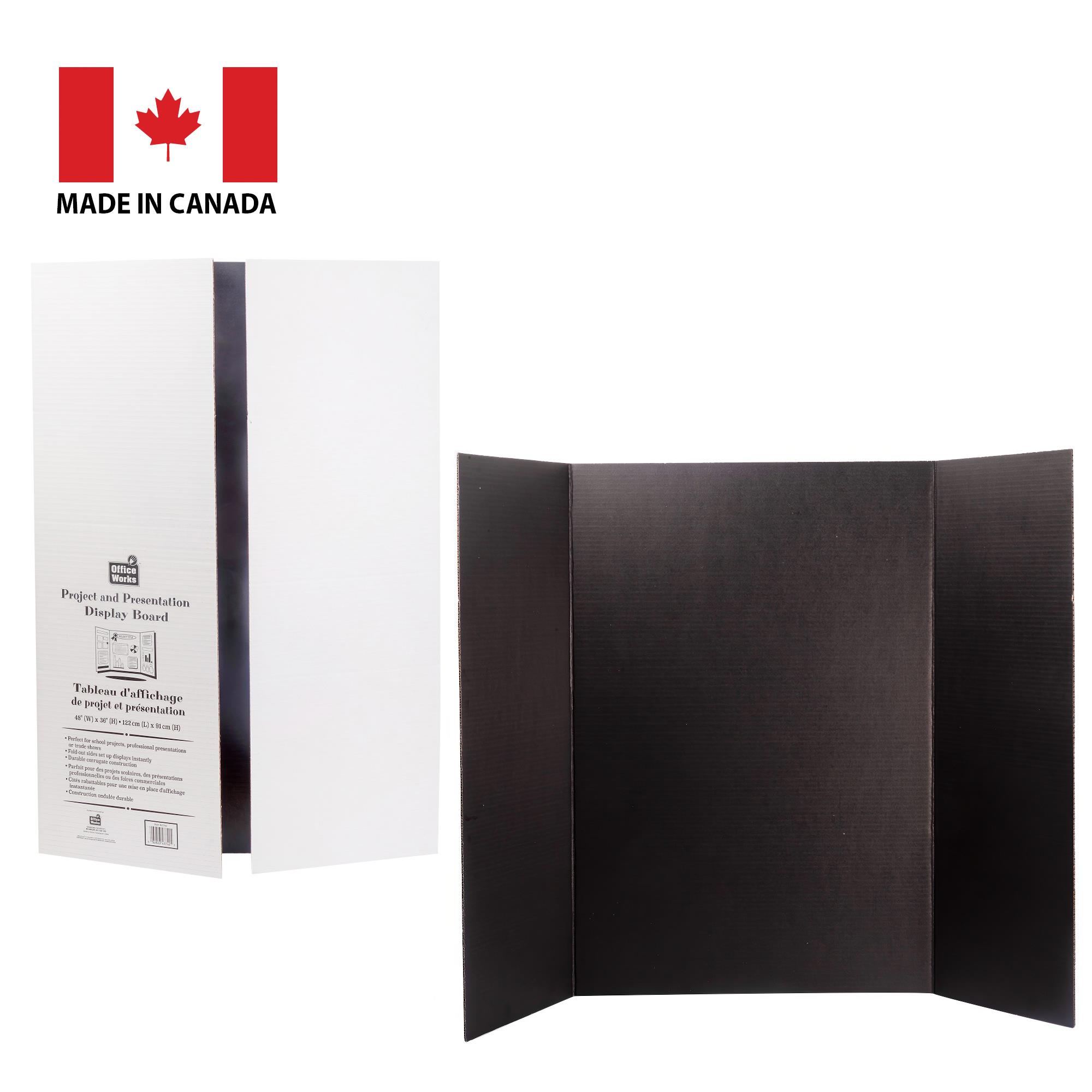 O.WKs. 36" x48" Presentation Board, Black color (back in white color)