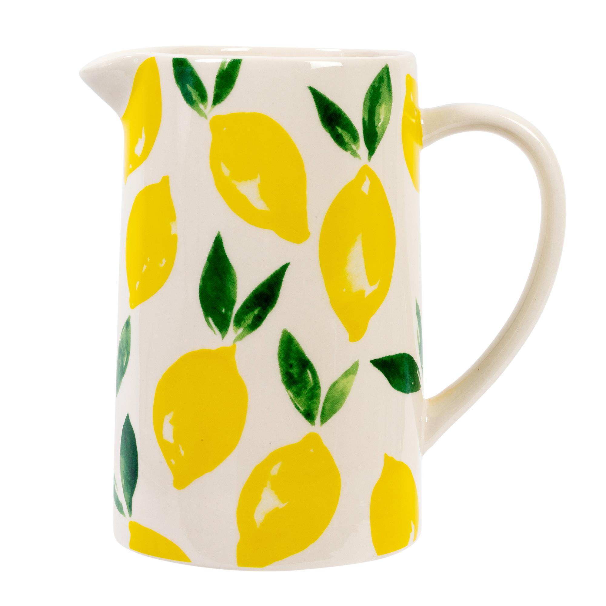 Lemons Pitcher, 7.9"x4.5"x8", Ceramic, bbx