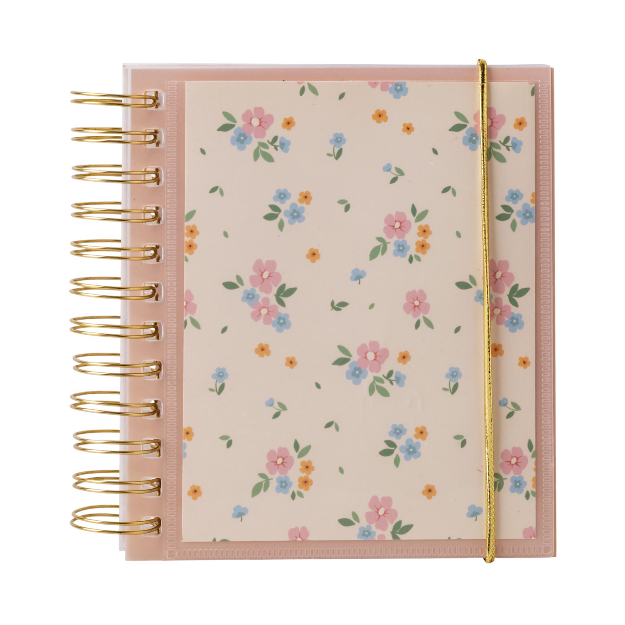 Spiral Photo Album, Floral, 4x6"