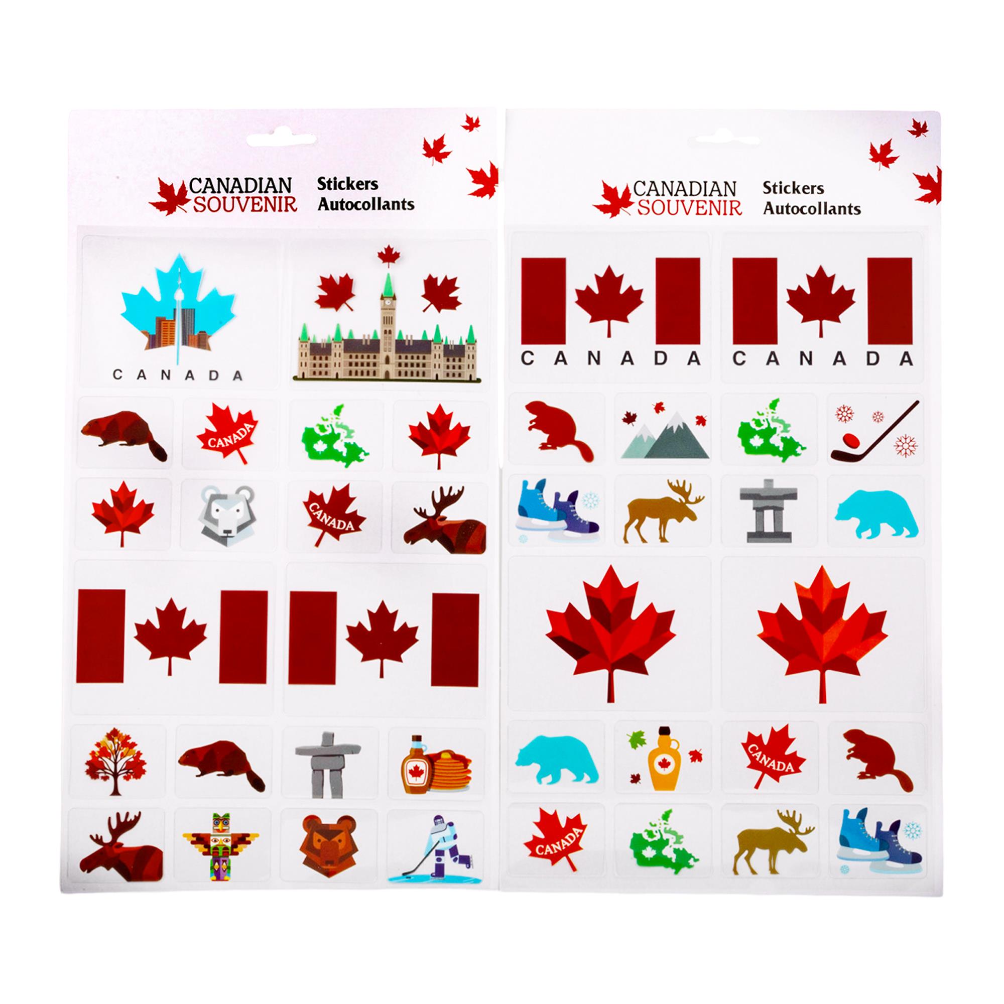 Canada Stickers 2asst., header (H)