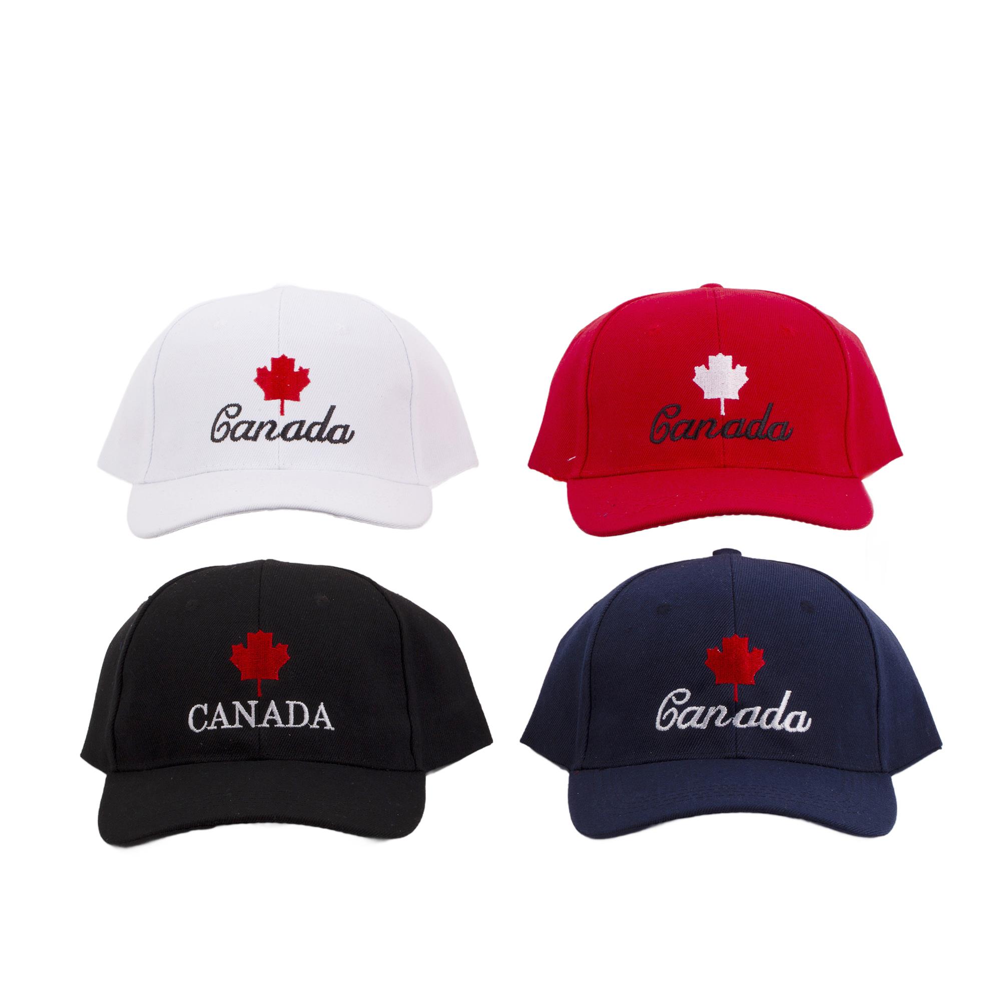 Canada Baseball Cap, 4 cols., Embroidery Design, 2/s, tag (H)