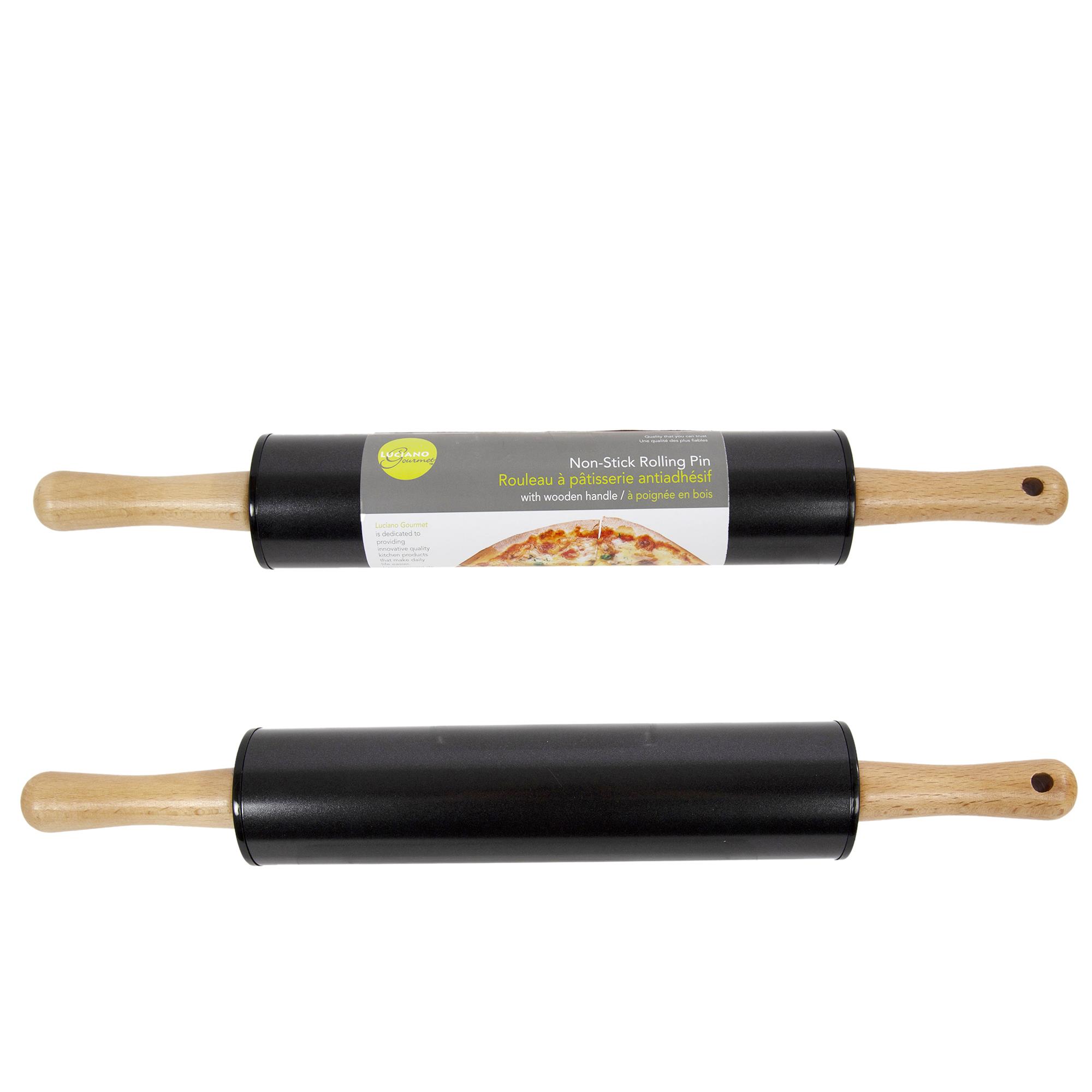 L. Gourmet Non-stick Rolling Pin w/Wdn. Handle, shrink wrap (CP)