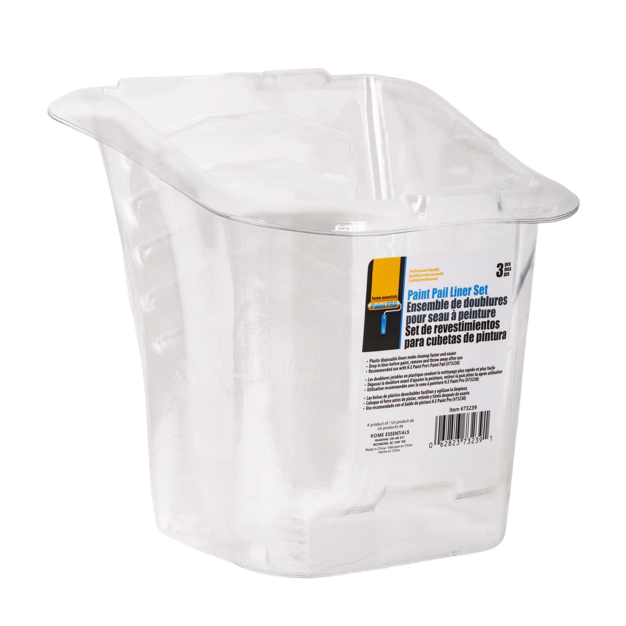 H.E. Paint Pro, 3-PC Paint Pail Liners, Suitable for item 73238