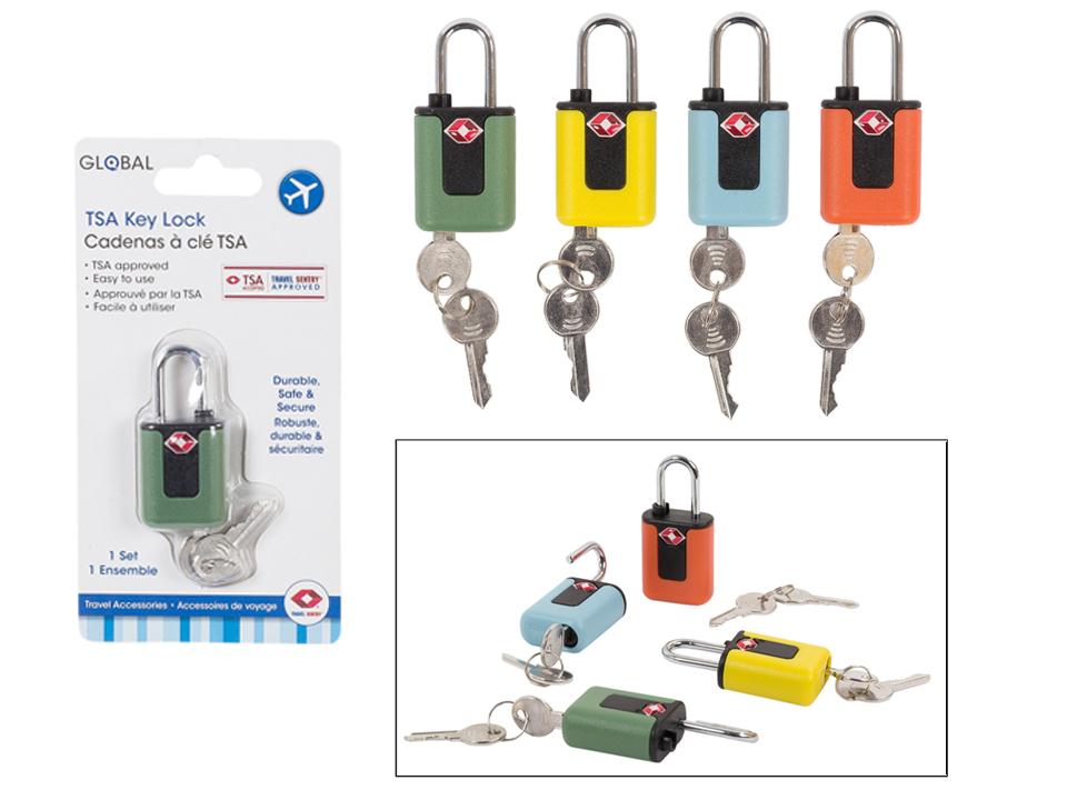 Global, TSA Colour Key Lock, two-colour contrast,4 asst, b/c,