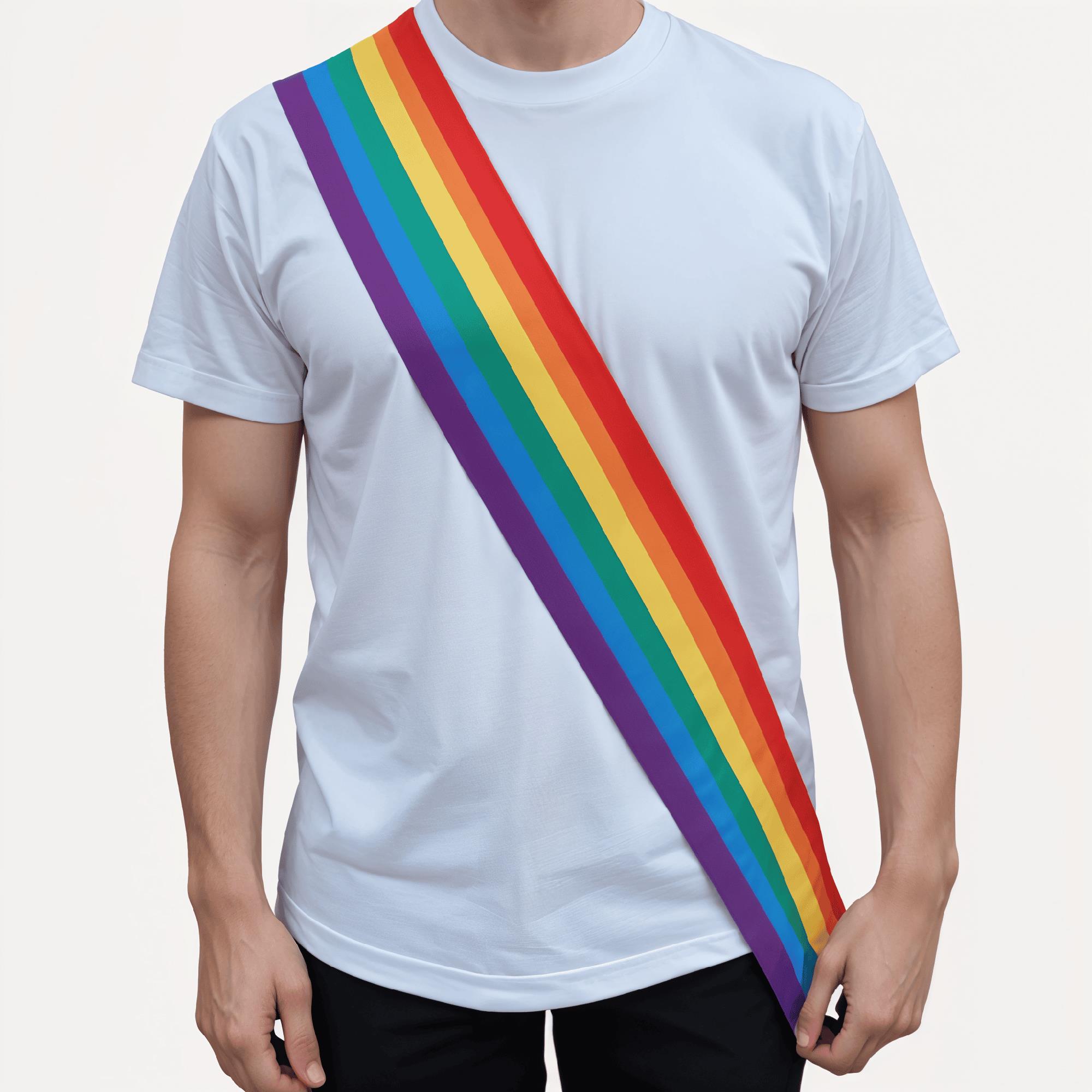 Celebrate Pride Rainbow Sash 59", pbh