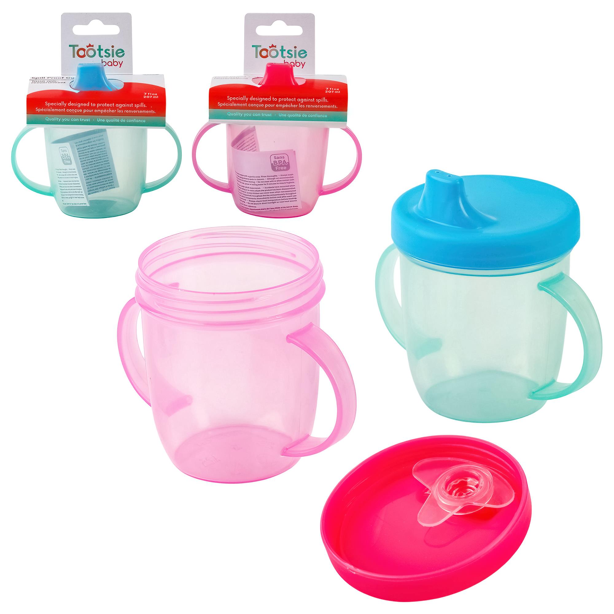 Tootsie Baby, 7oz Twin-Handle Spill Proof Cup,2-Colours,header(ES11812)