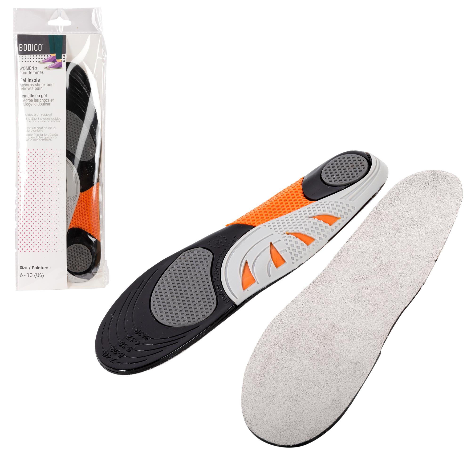 Bodico Gel insoles for Women, Polybag with card insert