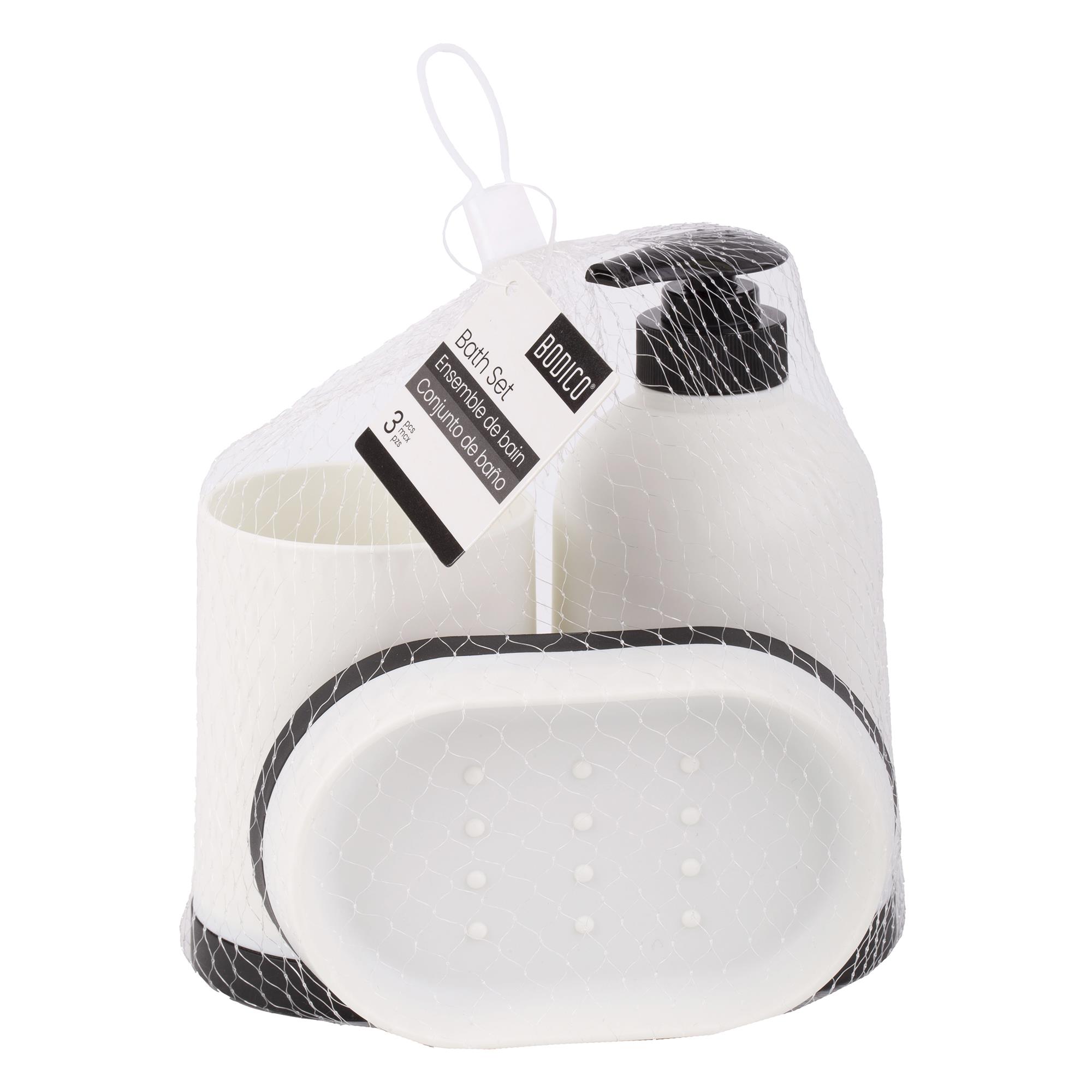 Bodico, 3-pc Bath Set , mesh bag with hang tag