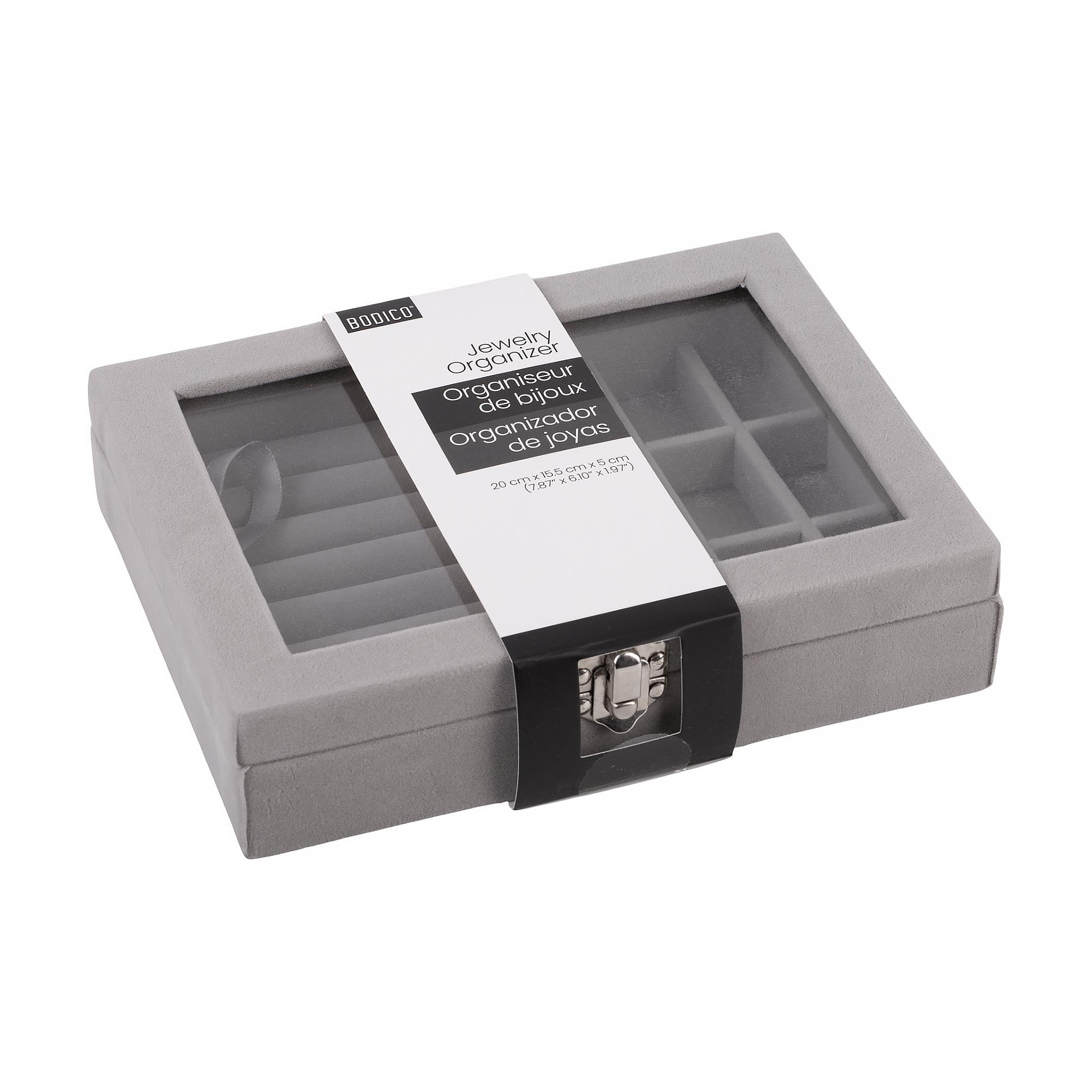 Bodico, Jewelry Organizer Box, 20.2X15X4.5cm, flocked, wrapper