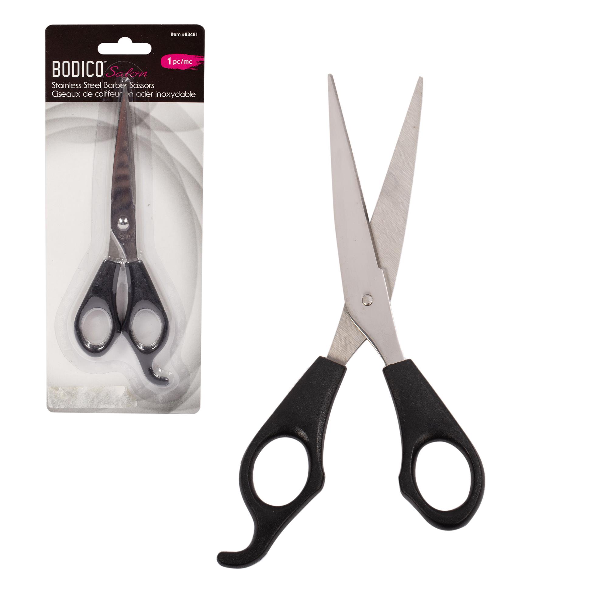 Bodico 6.5" S/S Barber Scissors, 2 asst, b/c, 3-thinning/9-reg shear