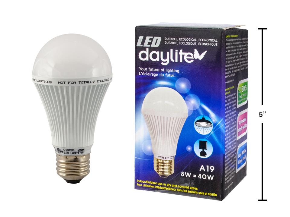 Daylite, A19 LED Light, Cool Dimmable
