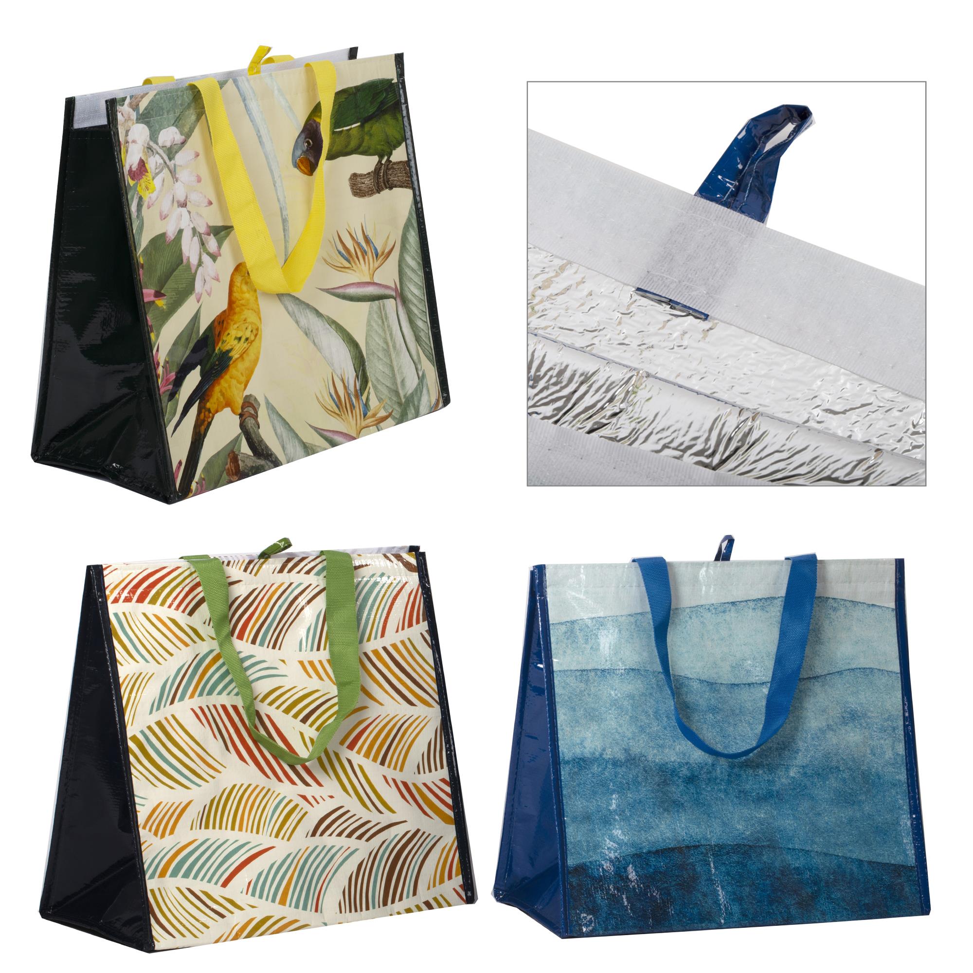 Reusable Cooler Bag w/velcro 15.5"L x 14"H x 8" Gusset