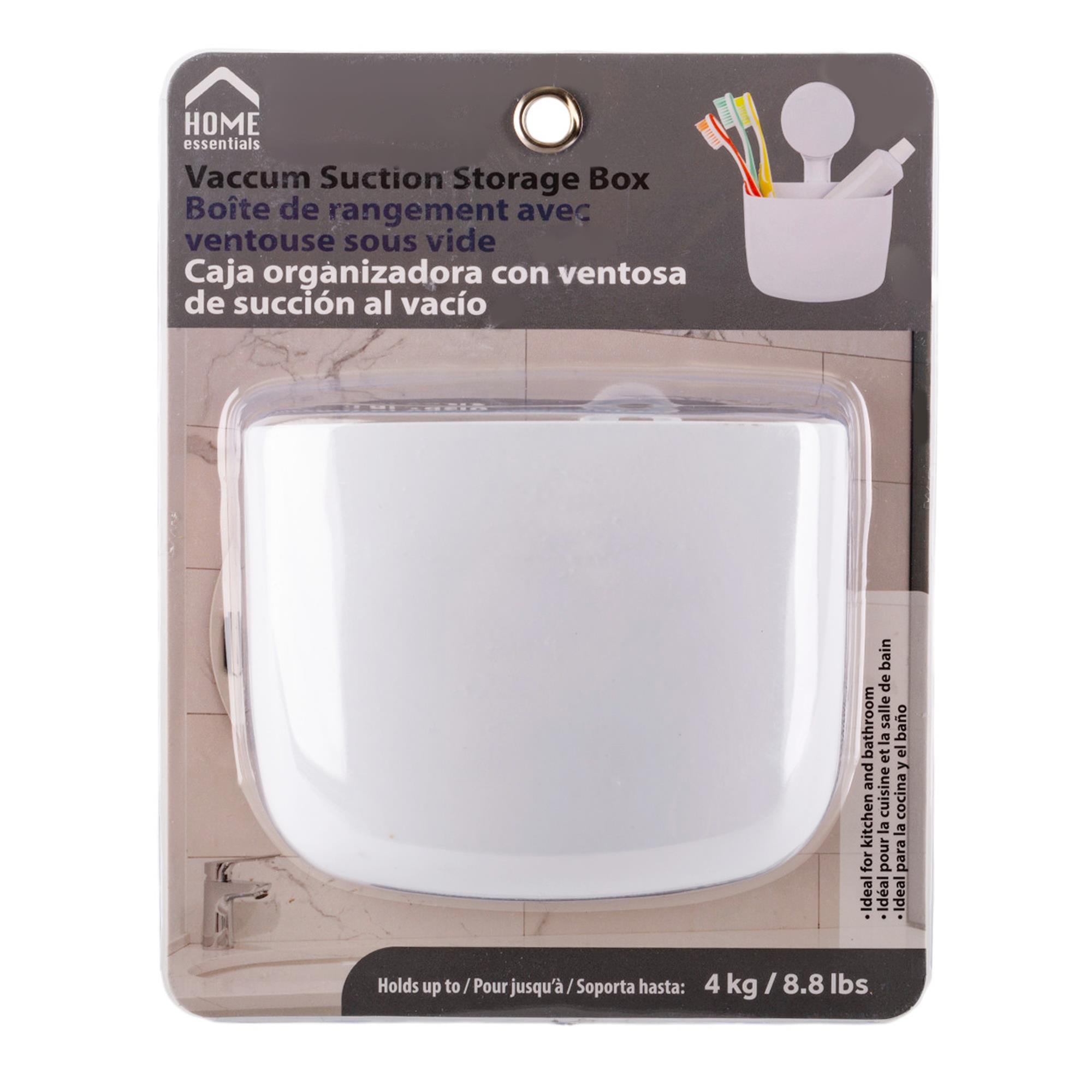 H.E. Vacuum Suction Storage Box 6.7"x2.8"x8.5". Blister Card