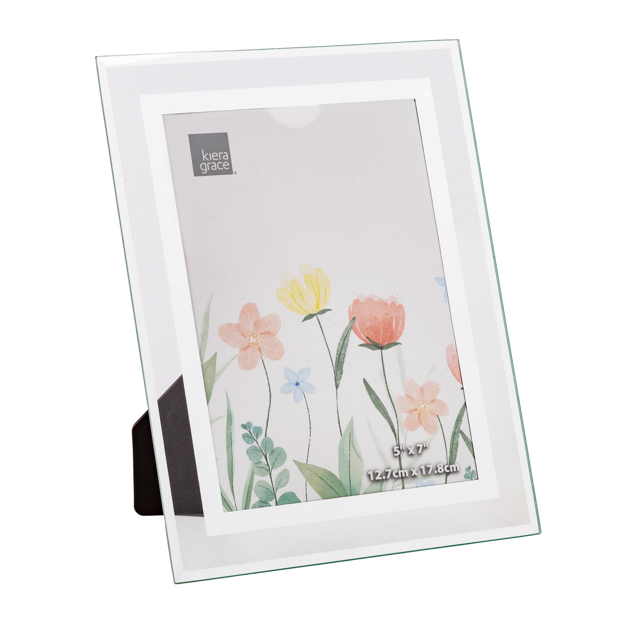 KG Kailey 5X7" Glass Frame W/SILVER ( LD S2 ) (AZ)