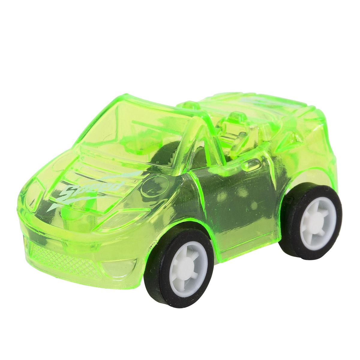 Mini Pull Back Car w/Transparent Egg, 4/col, 24/dsp