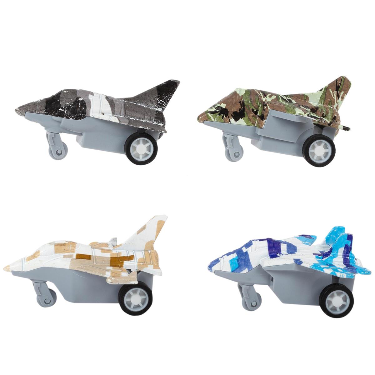 DieCast Pull Back Military Fighter Jet, 8 asst., b/c