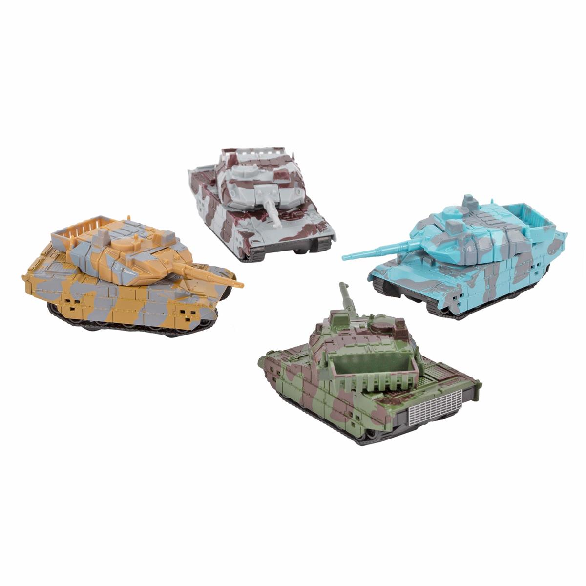 Diecast Tank, Pull back 4 Asst., 12/DSP