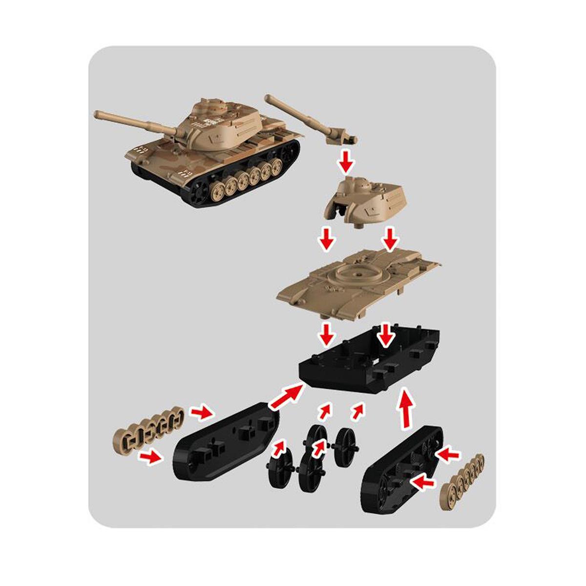 Free Wheel Military Tank, 6 Asst., 6 Asst., cbx