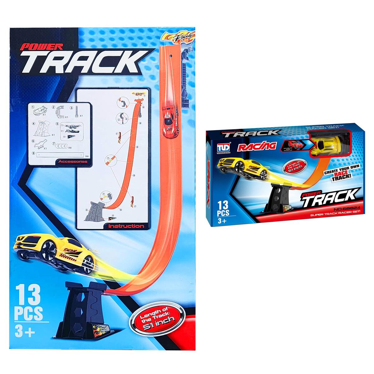 13pcs Power Tracks Racer Set, wbx