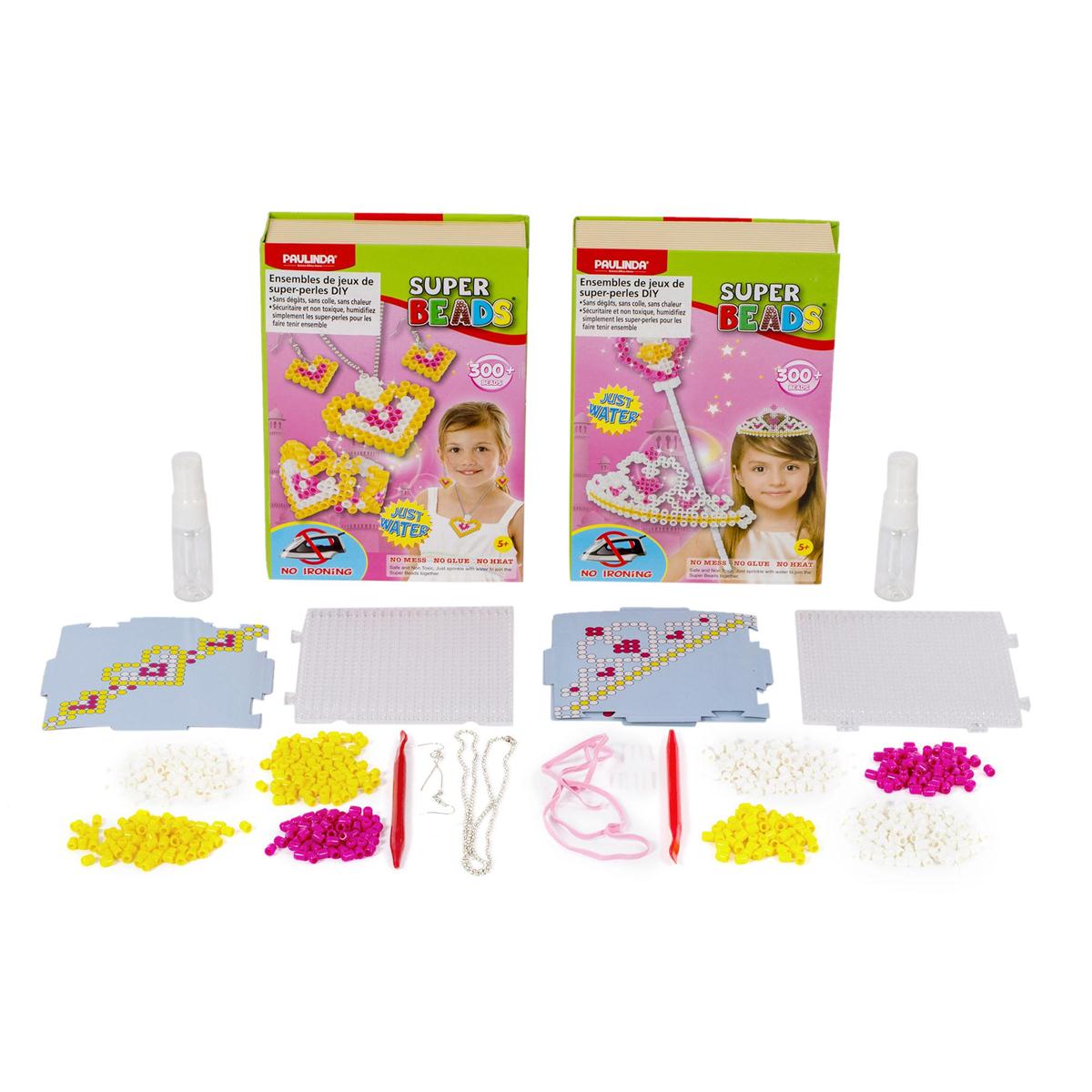 Super Beads-300+Jewelry, 2 Asstd Styles, Color box