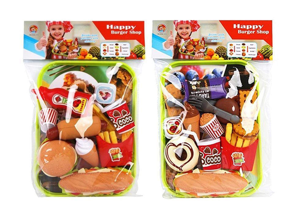 Happy Burger Shop Set, 2/s PVC bag w/ header card