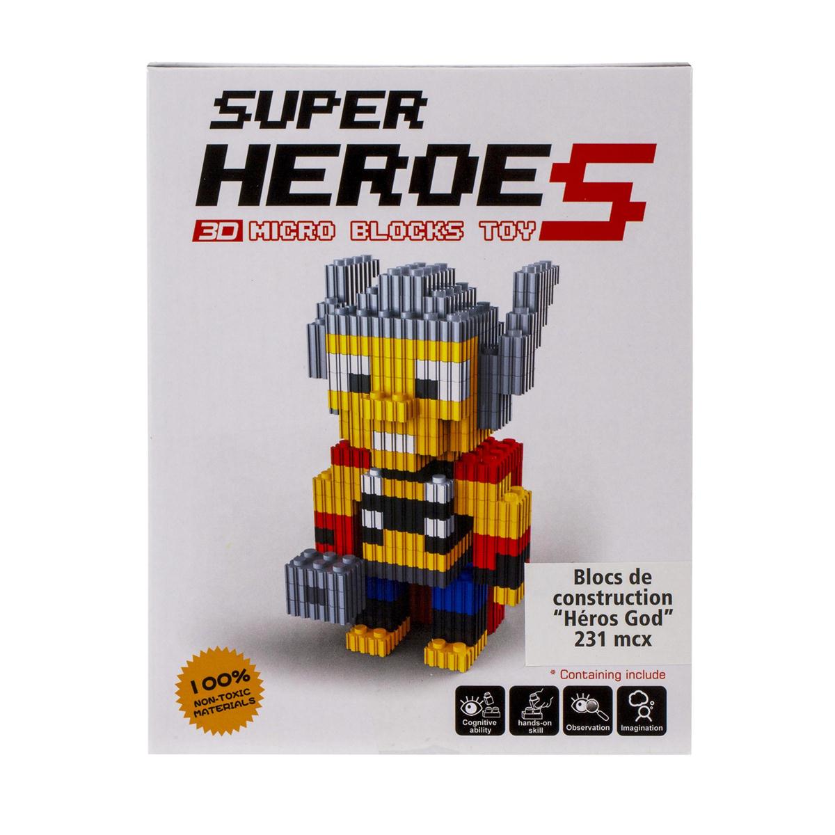 231 Pcs God Hero Building Blocks, Colour Box