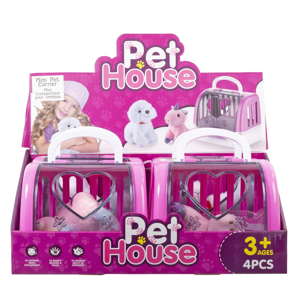 Pet House, Mini Pet Carrier 2 Asst., 4/DSP