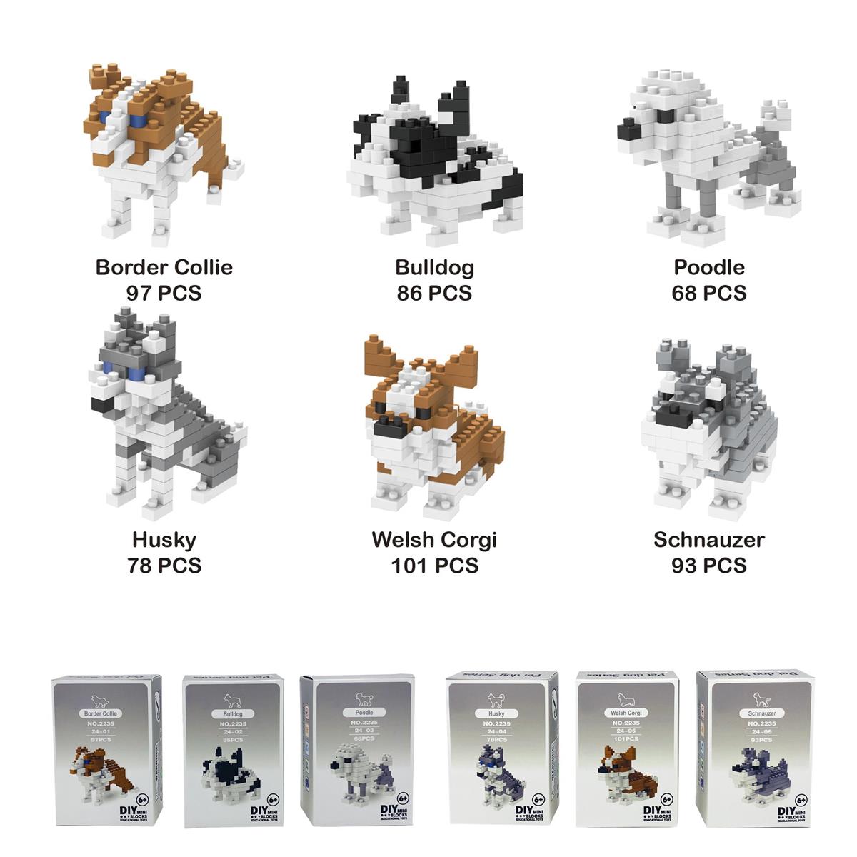 Pet Building Blocks, 6 Asst., cbx