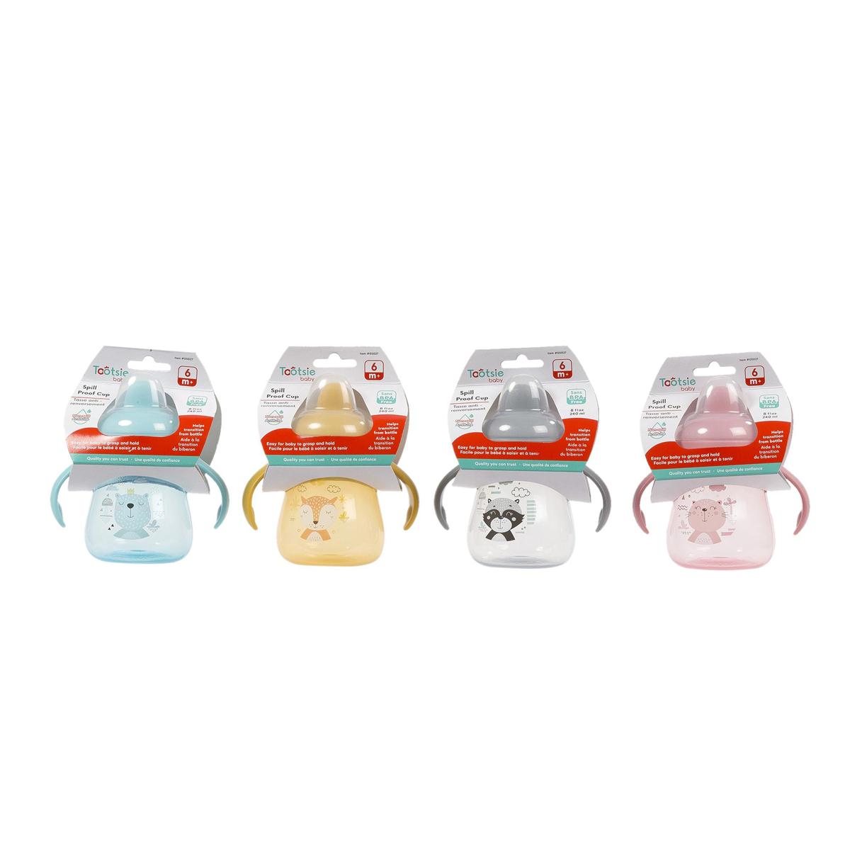 Tootsie Baby, Matte 8oz Sippy Spout 3-asst, hc, (w character)