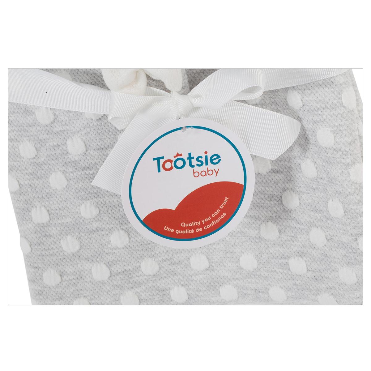 Tootsie Baby, Blanket & Rattle Set, Pink, 50 cotton/50poly, hanger w ht